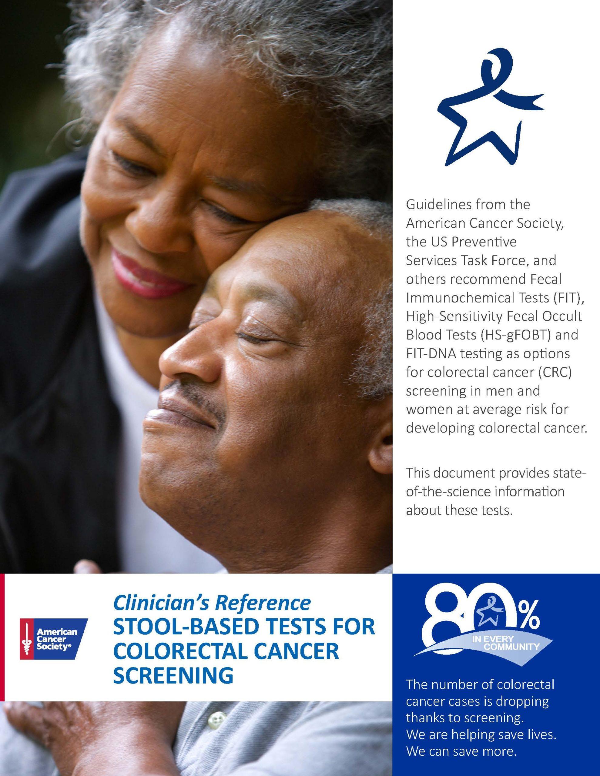 Clinician’s Reference: Stool-Based Tests for Colorectal Cancer ...